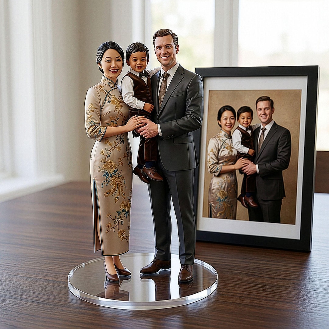 Custom 3D Family Figurine | Personalized Handmade Sculpture | Custom ...