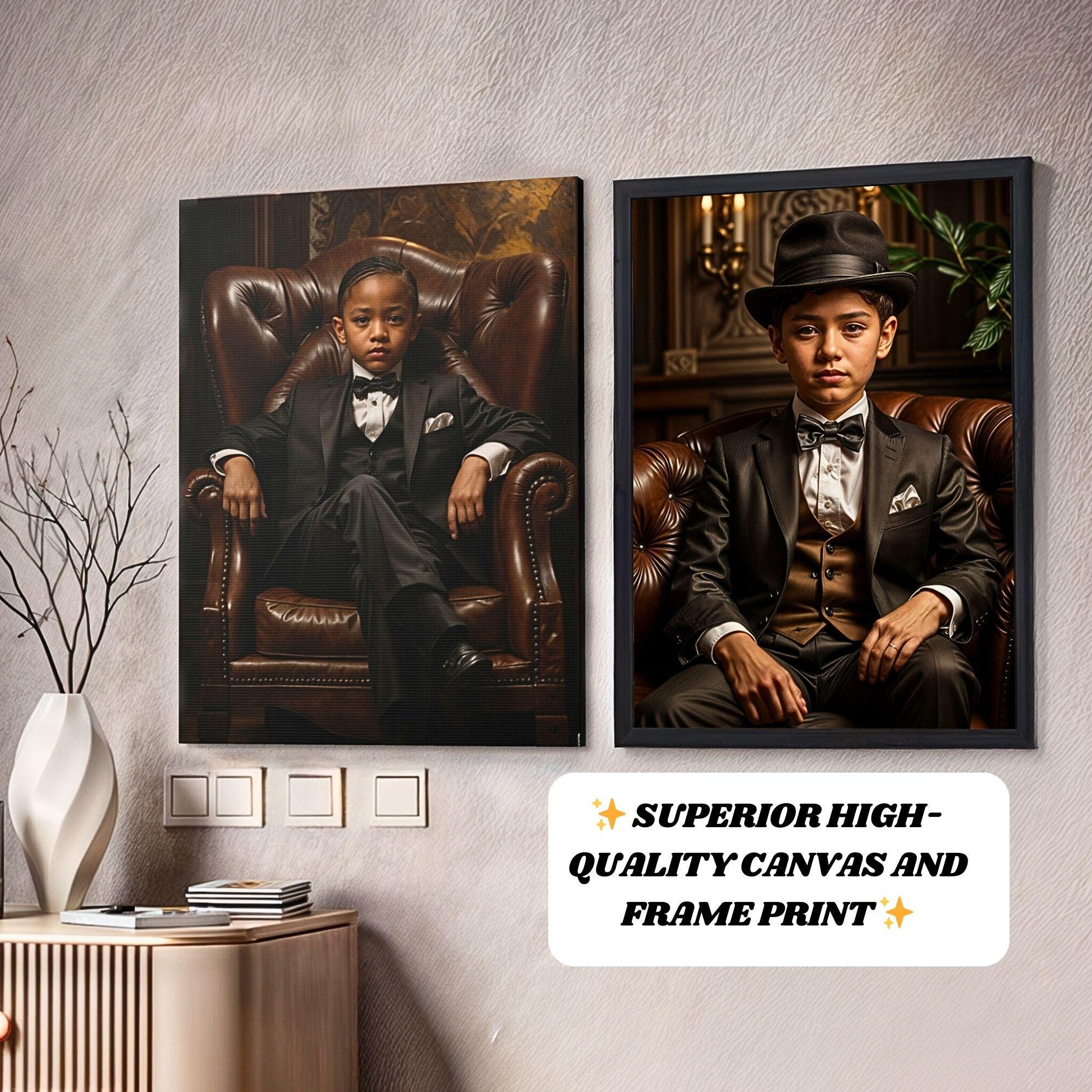 Custom Mafia Kid Portrait From Photo, Face Swap Personalized Portrait ...