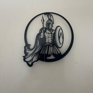 Spartan Metal Wall Art, Gladiator Metal Wall Decor , Antique Soldier ...