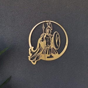 Spartan Metal Wall Art, Gladiator Metal Wall Decor , Antique Soldier ...
