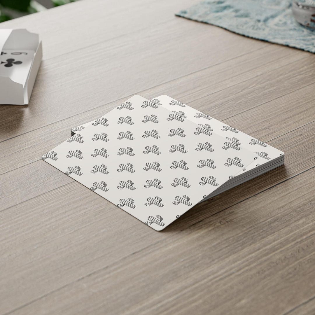 Cactus Playing Cards | Poker Cards - Etsy