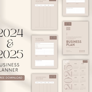 2024 and 2025 Business Planner || Yearly Business Planner || 2025 ...