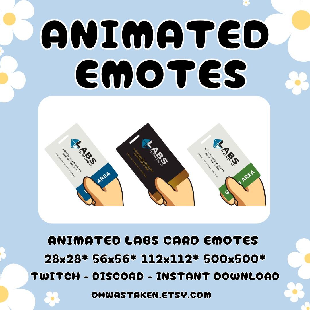 Escape From Tarkov Animated Labs Card Emote – Twitch & Discord | Blue ...