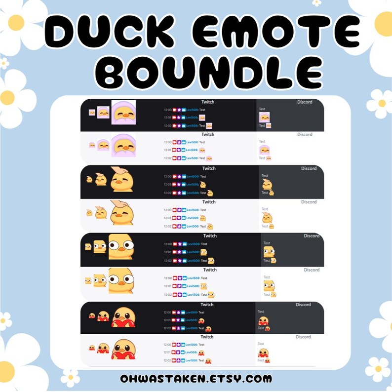 Duck Emote Bundle – Animated & Static – Twitch | Discord - Etsy