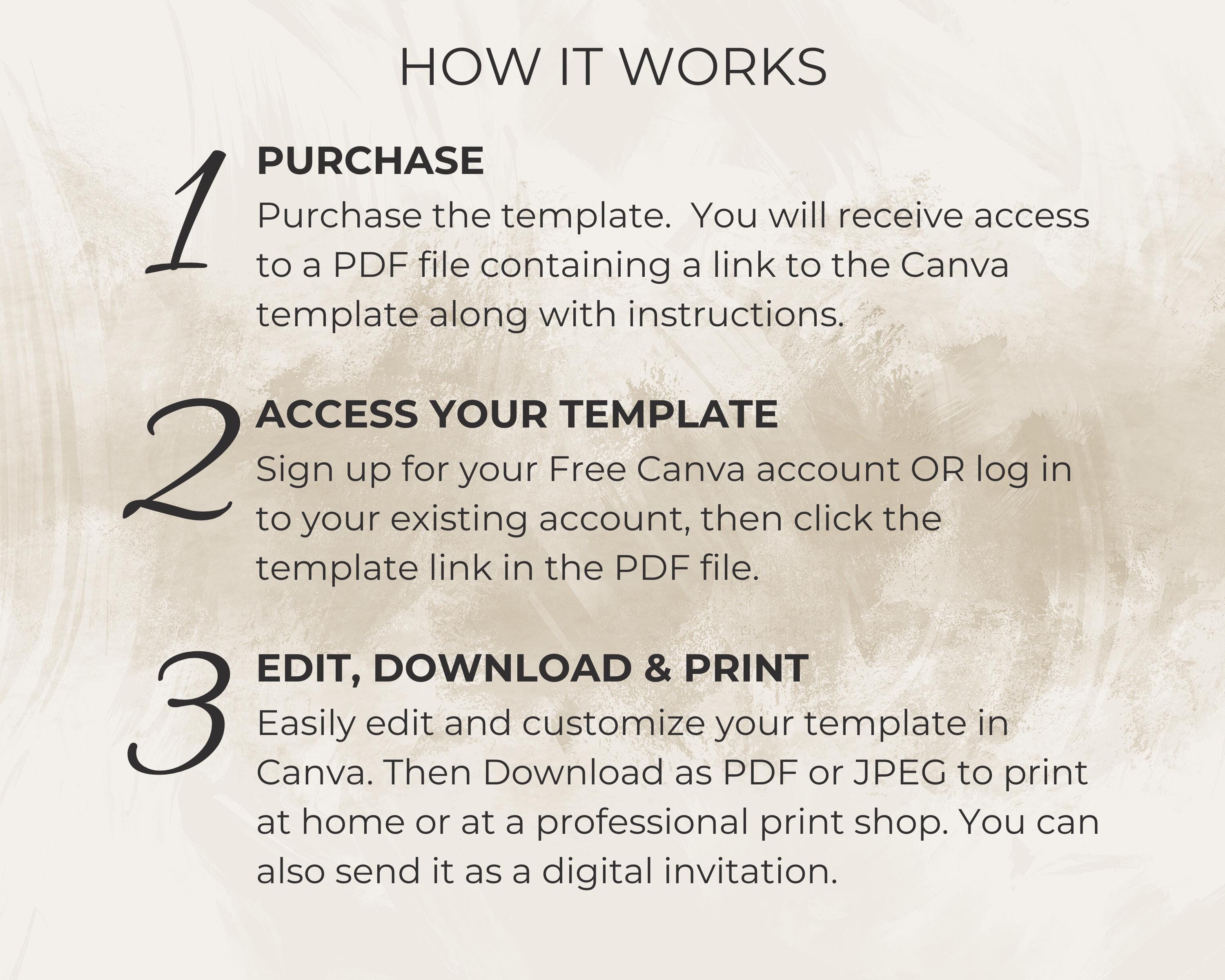 Rustic Birthday Party Invitation Template, Natural Earthy Invite, Craft Paper Boho Floral Design ...