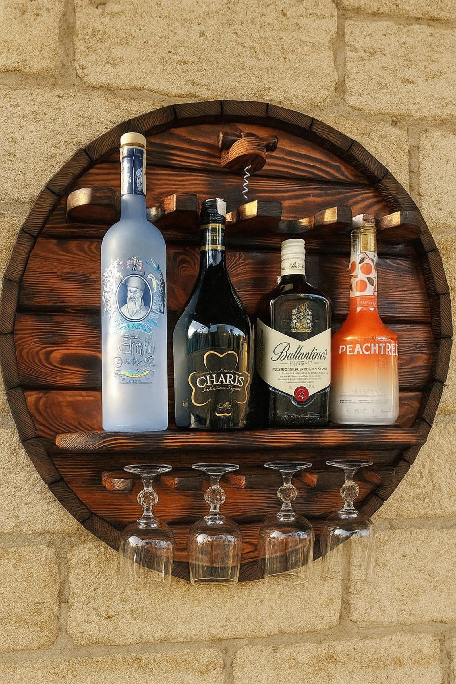 Wooden Wine Rack / Anniversary Gift Wood / Handmade Wood Gift / Home ...