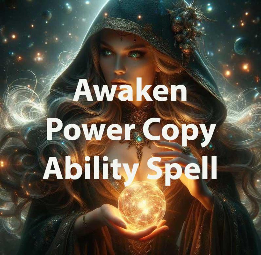 Awaken Power Copy Ability Spell, Wish, Spell - Etsy