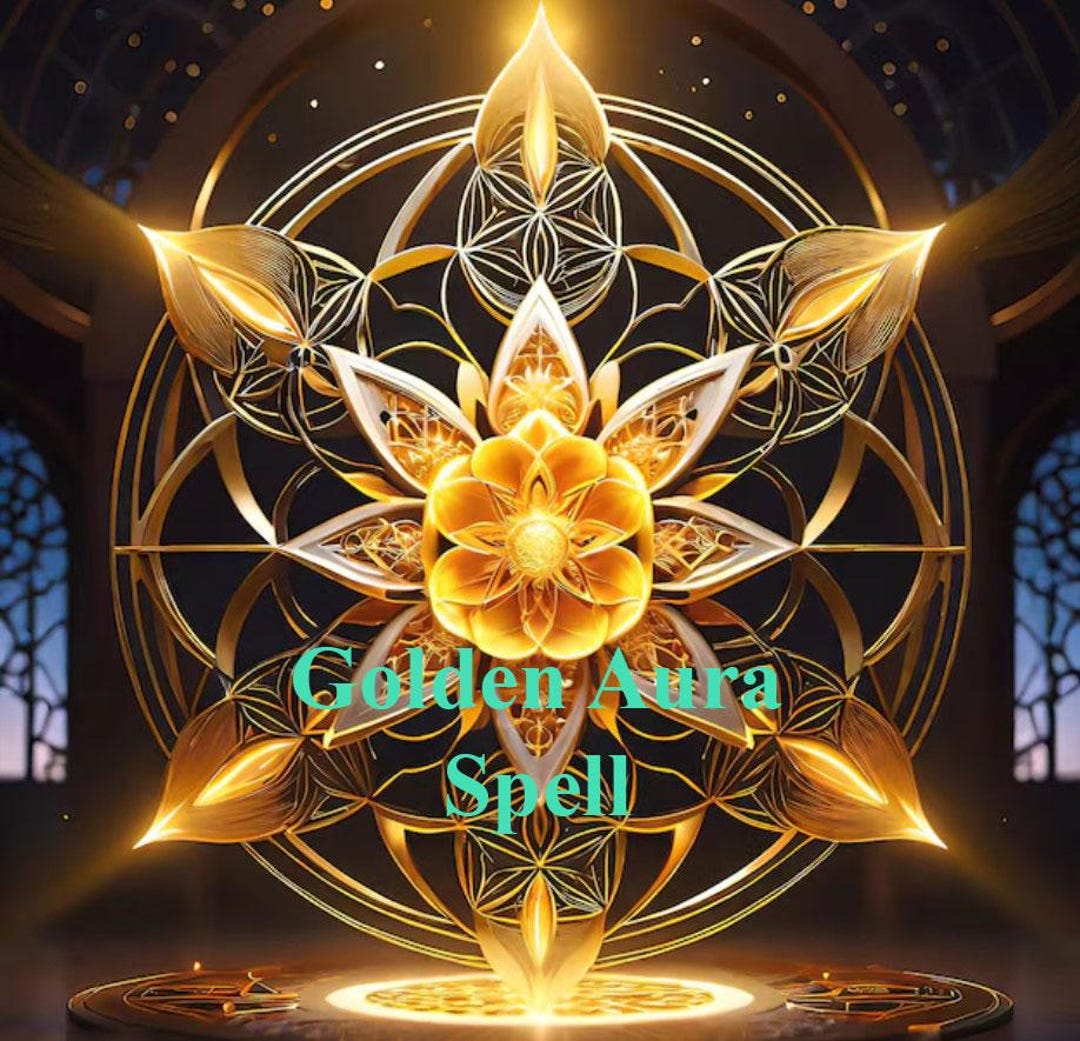 Spell Golden Aura, Golden Aura Spell, Aura Spell - Etsy