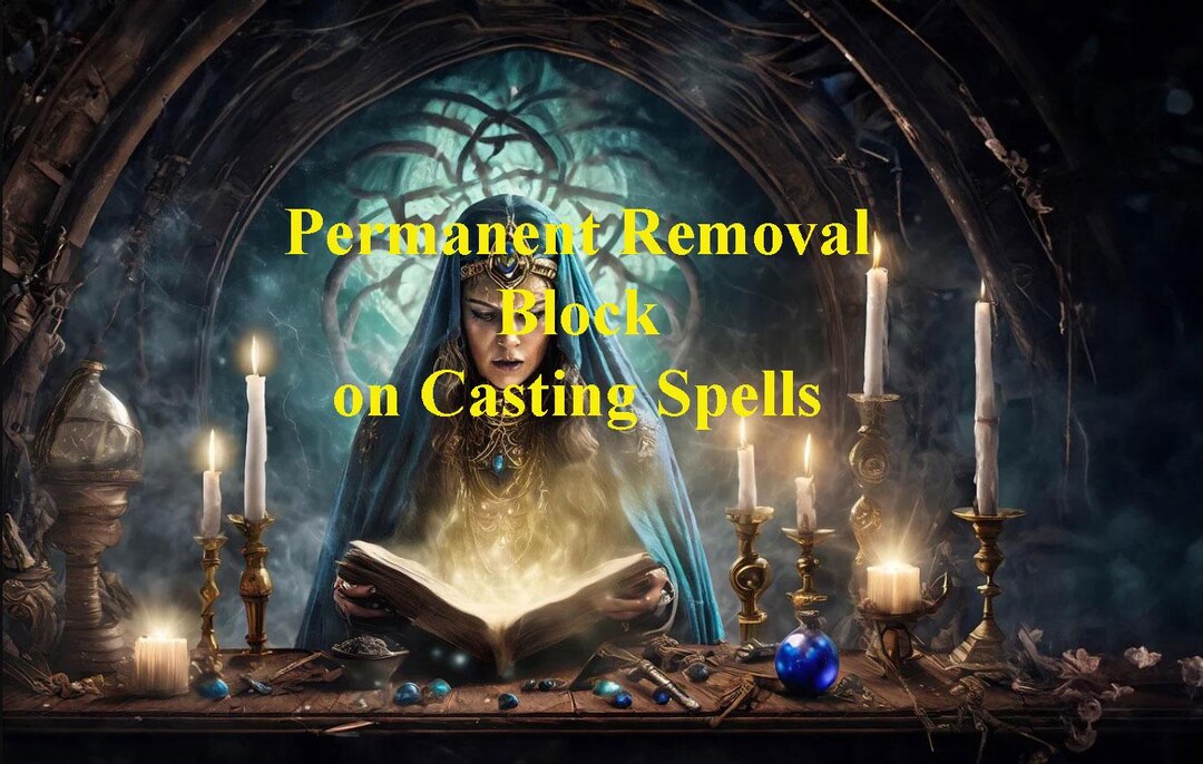Permanent Removal of the Block on Casting Spells - Etsy