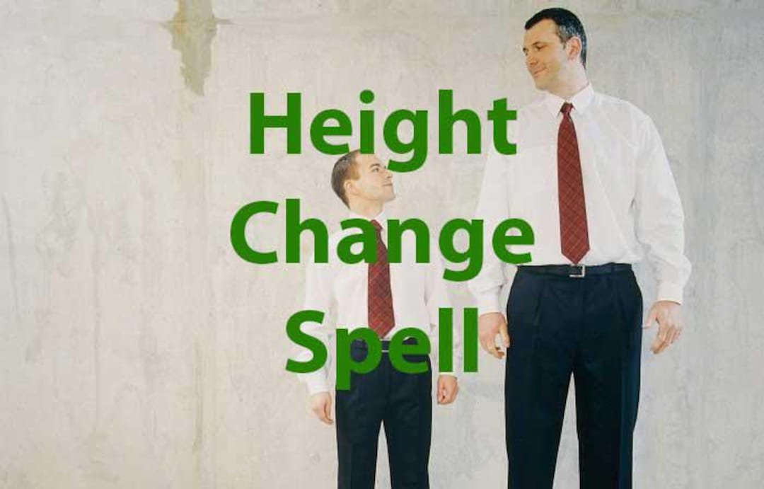 Height Change Spell, Grow Taller or Become Shorter, Wish, Spell, White ...