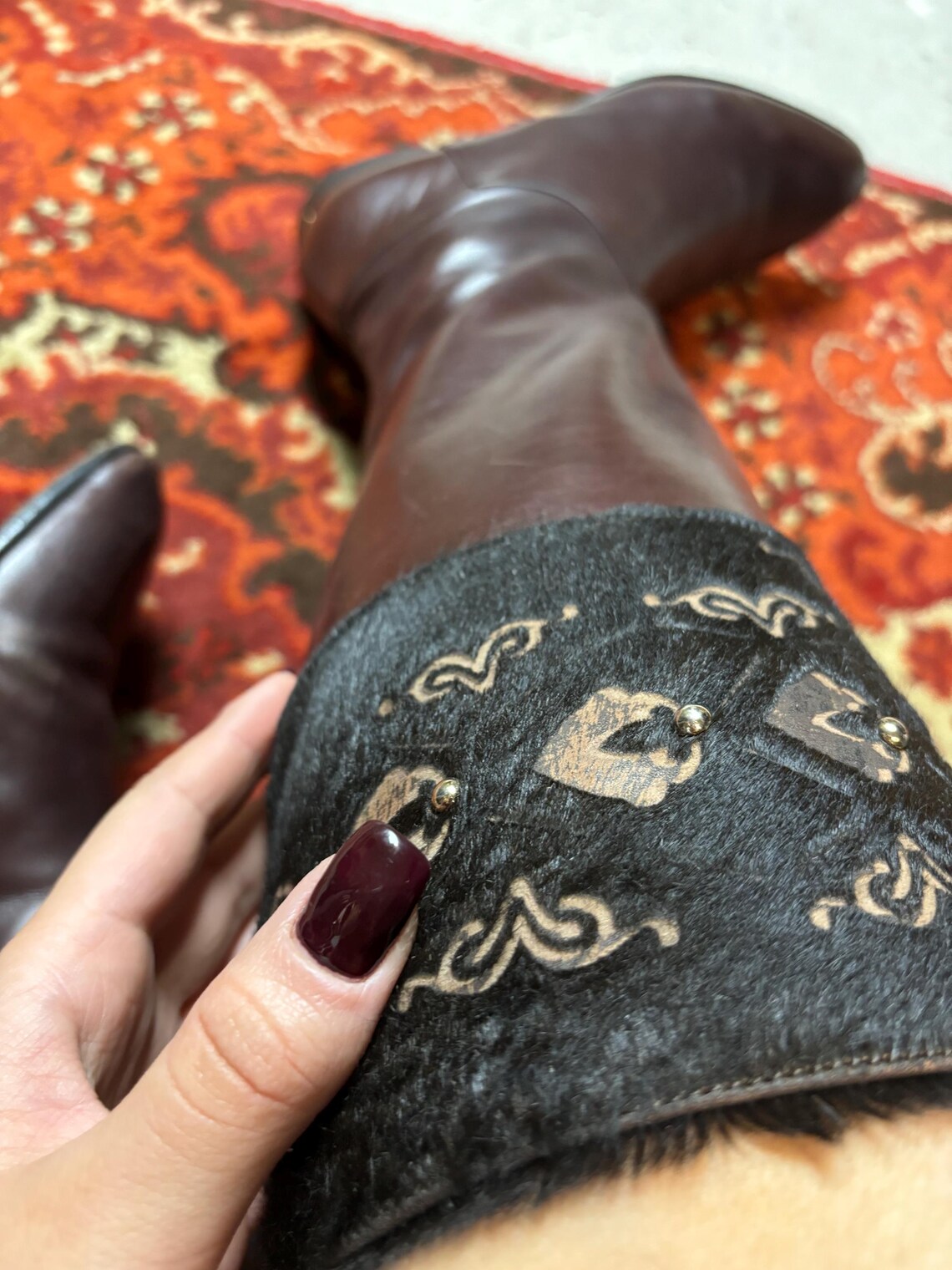 Vintage Brown Roberto Botticelli Handmade Leather Boots - Etsy