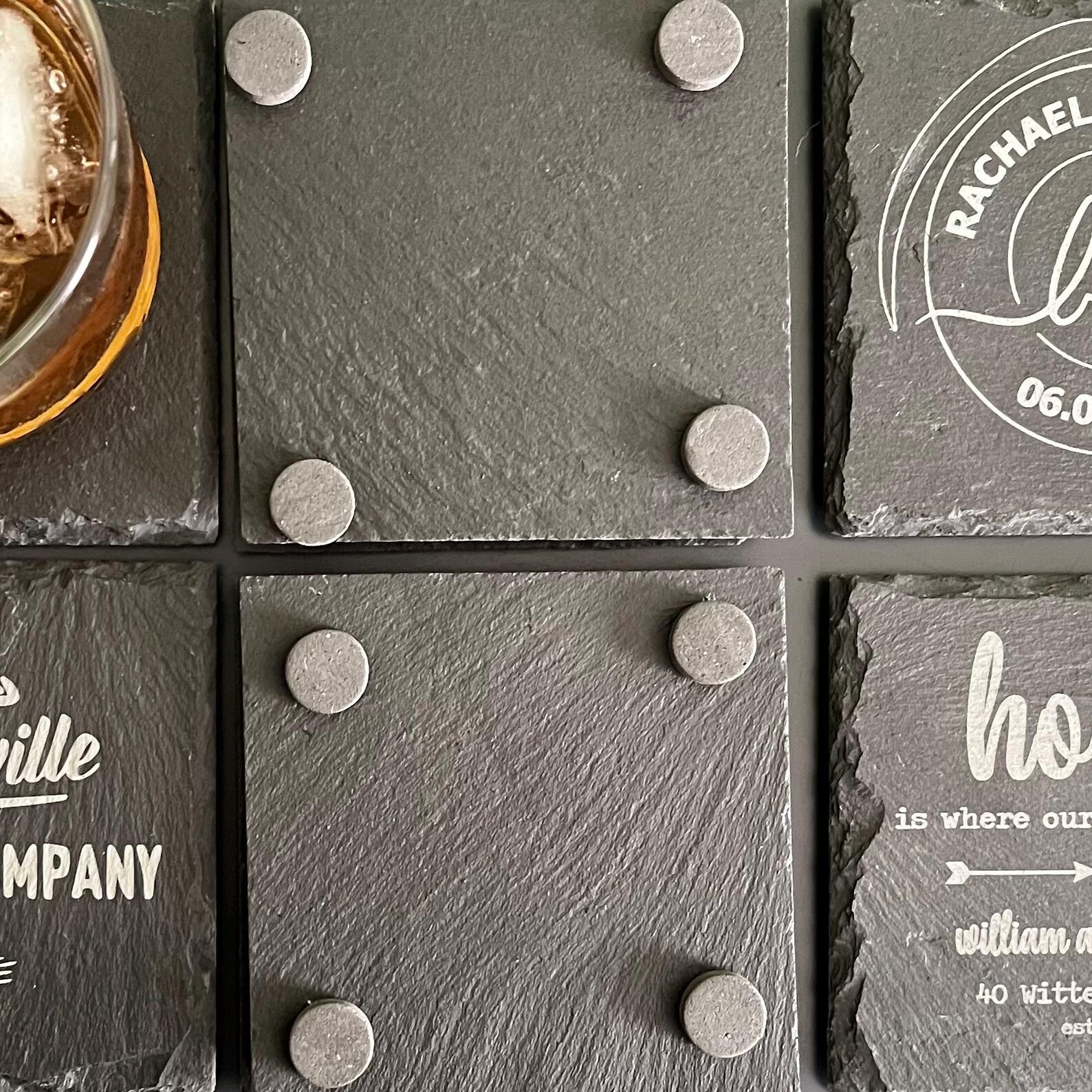 Beautiful Slate Coasters - Multiple Custom Designs to Personalize ...