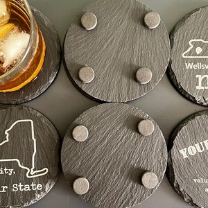 Beautiful Slate Coasters - Multiple Custom Designs to Personalize ...