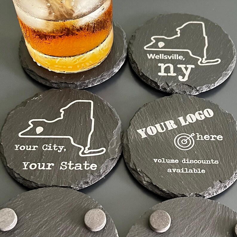 Beautiful Slate Coasters - Multiple Custom Designs to Personalize ...