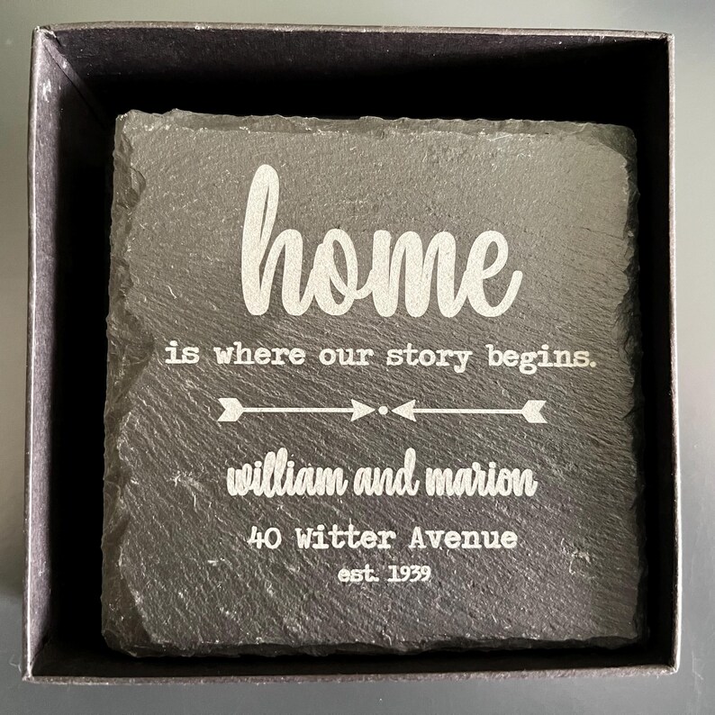 Beautiful Slate Coasters - Multiple Custom Designs to Personalize ...