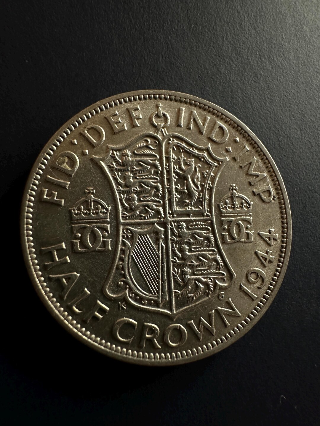1/2 Crown 1944 Coin UK From King George VI, Ideal for Birthdays ...