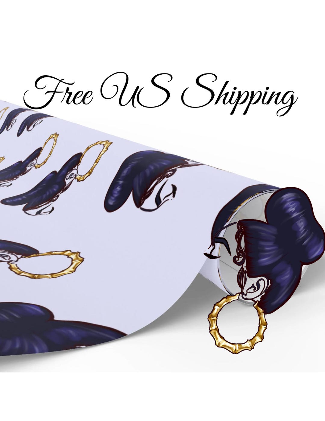 Latina Art PNG Wrapping Paper Roll Unique Latino Gifts. Chicano Art ...