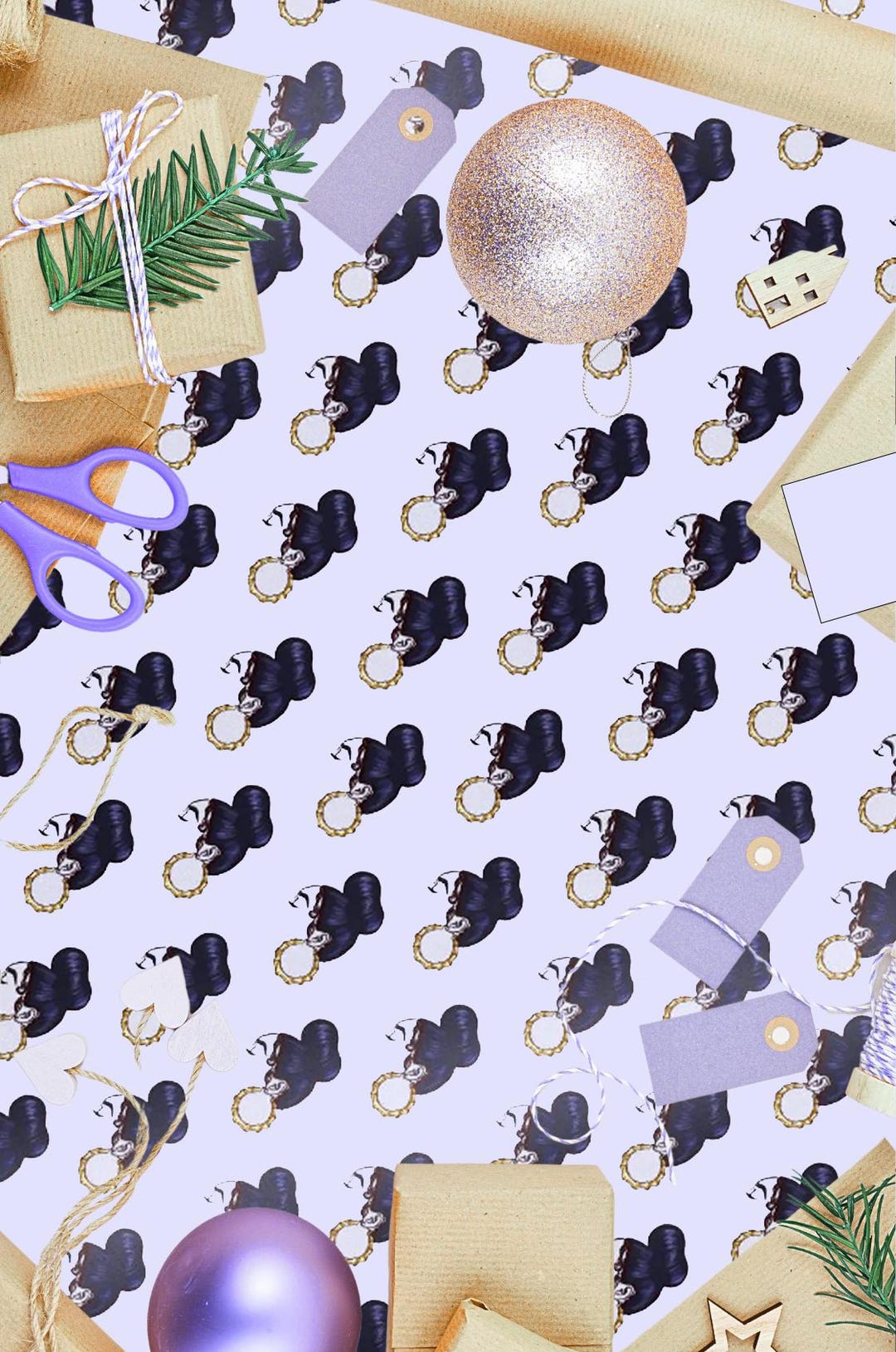 Latina PNG Wrapping Paper Roll Unique Latino Gifts. Chicano Art Free ...