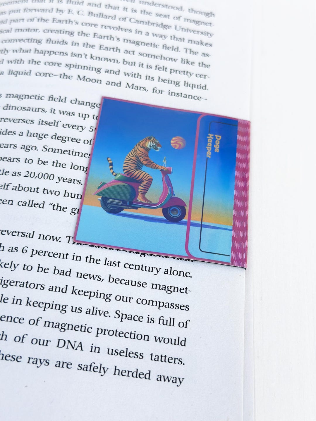 Retro 1980s Binder Magnetic Bookmark page Keeper Inspired by Bold 80s ...