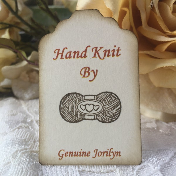 Hand Knit Tags - Etsy