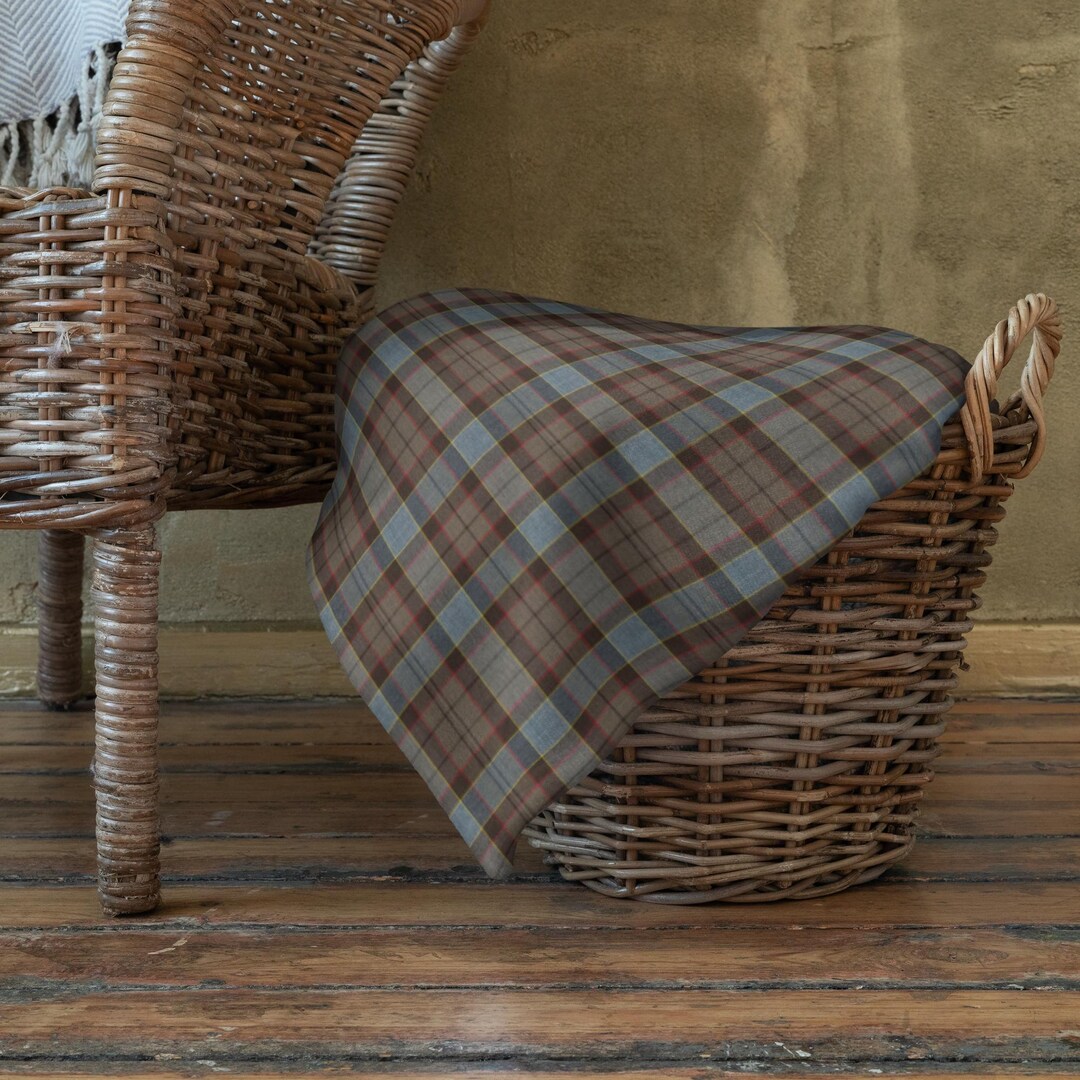 Jamies Kilt Cuddle Blanket, Fraser Plaid Pattern, Soft Rustic Ridge ...