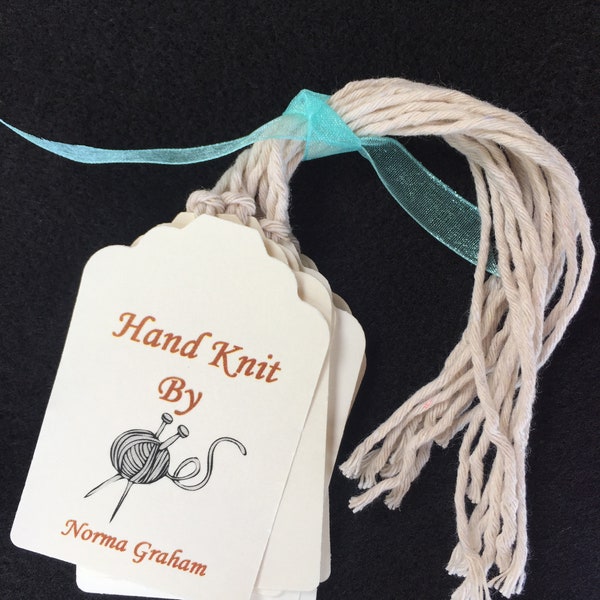 Hand Knit Tags - Etsy