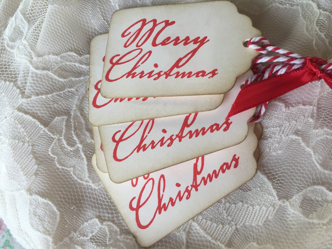 Rustic Gift Tags Christmas Gift Tags Merry Christmas Gift - Etsy