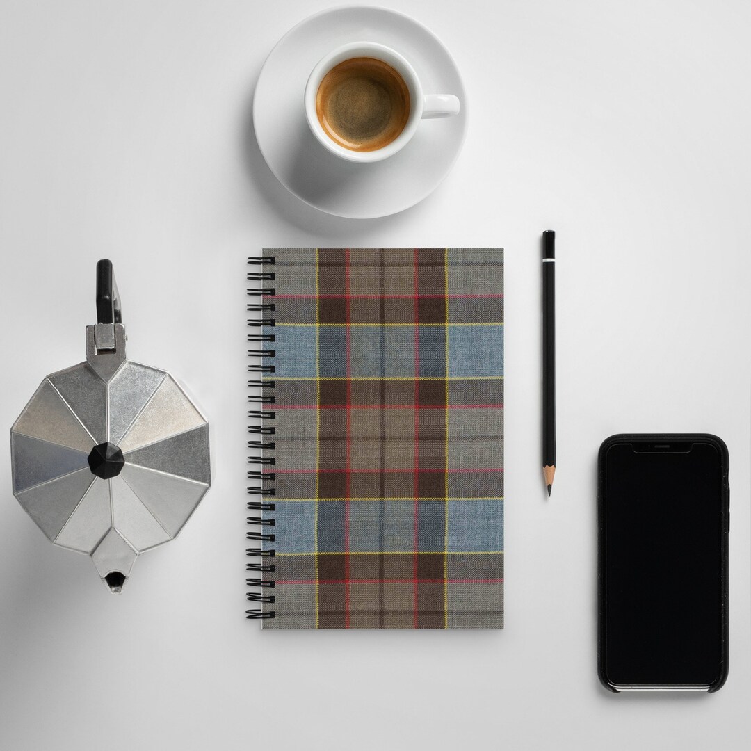 Outlander Plaid Jamie Fraser Note Book Spiral Notebook to Write Your ...