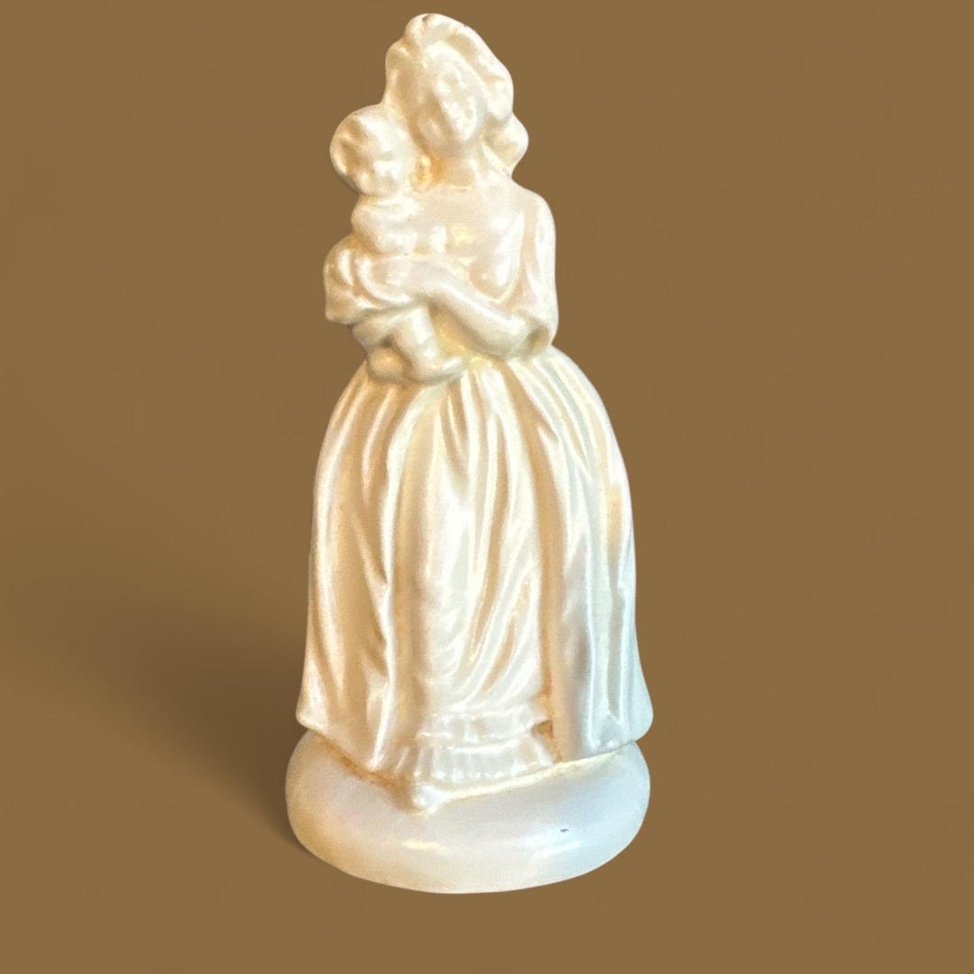 Vintage 1959 Mother and Child Ceramic Figurine 7" Signed by Lydia B ...