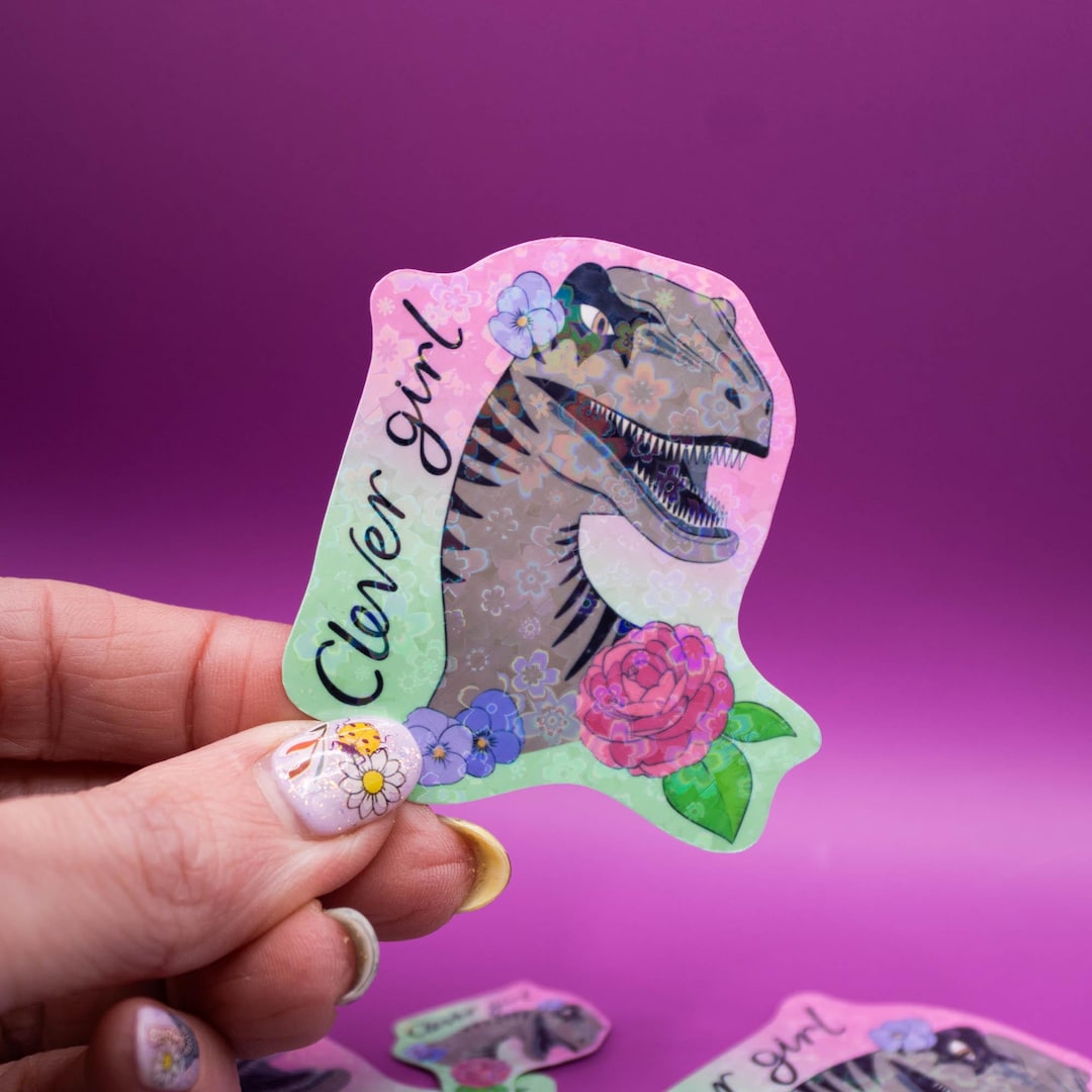 Clever Girl Sticker - Jurassic Park Stickers, Dinosaur Stickers ...