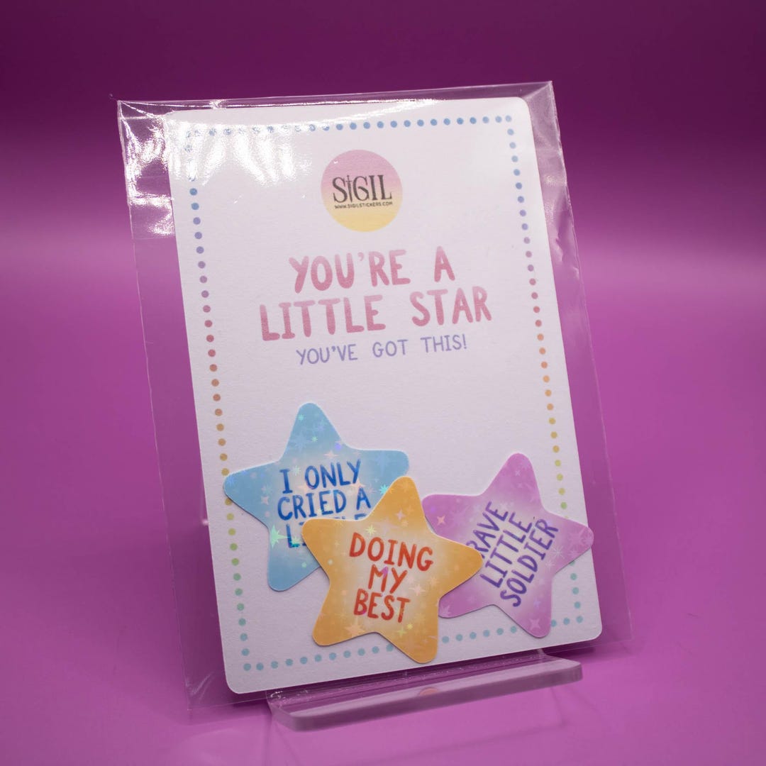 Little Stars Sticker Pack - Encouragement, Get Well Soon, Greetings ...