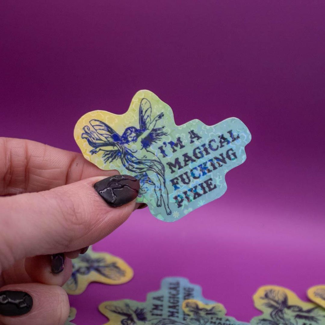 Magical F*cking Pixie - Fairy Stickers, Witchy Stickers, Fae Stickers ...