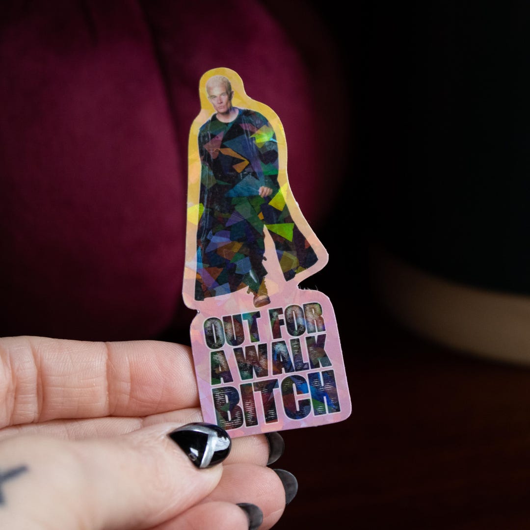 Out for A Walk Btch Buffy Stickers, Spike Stickers, Vampire Stickers ...