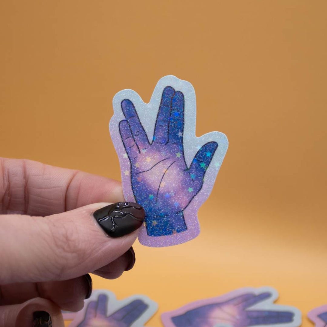 Vulcan Salute Sticker - Star Trek, Scifi, Trekkie, Science Fiction ...