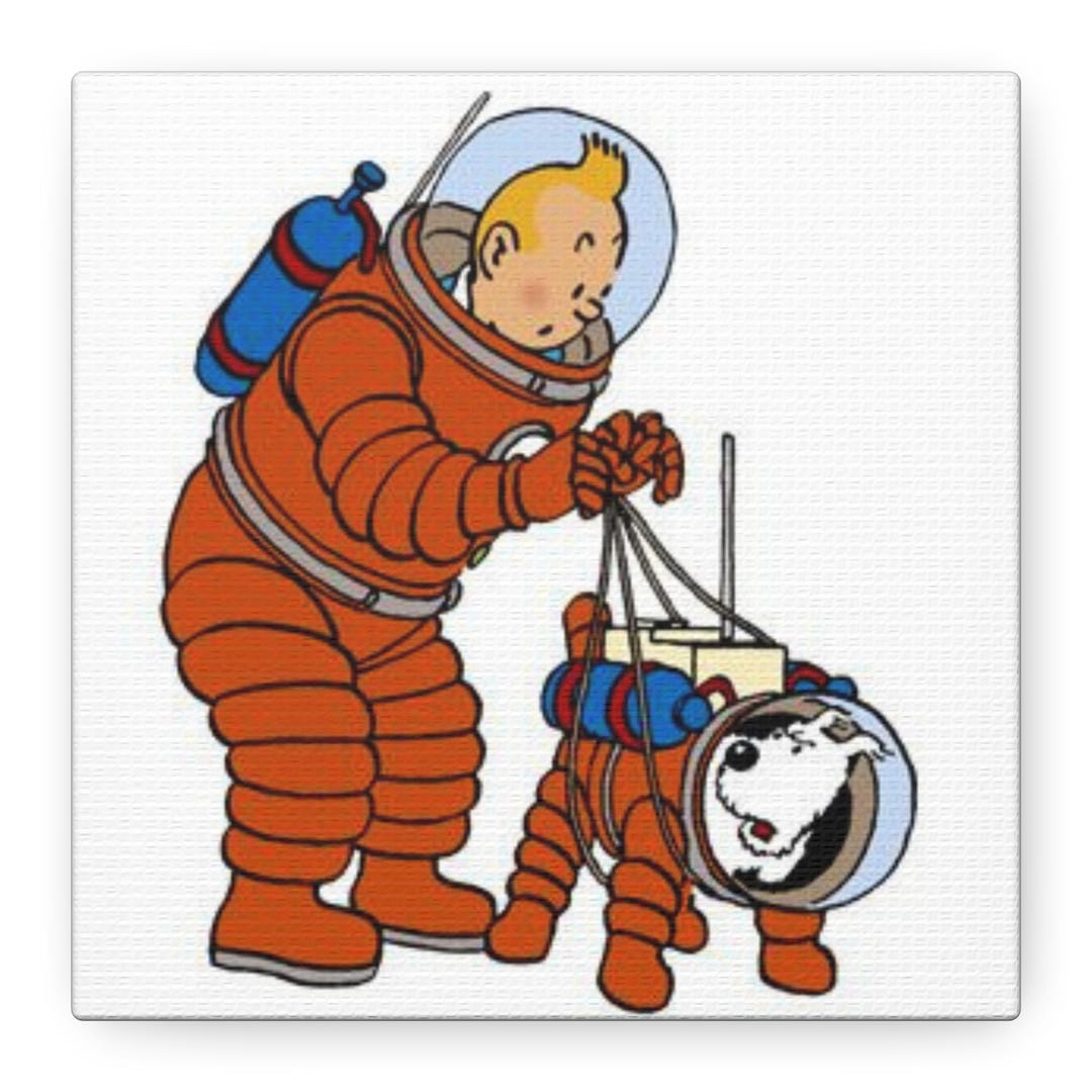 The Adventures of Tintin and Snowy the Dog Canvas Art, Dog Explorers on ...