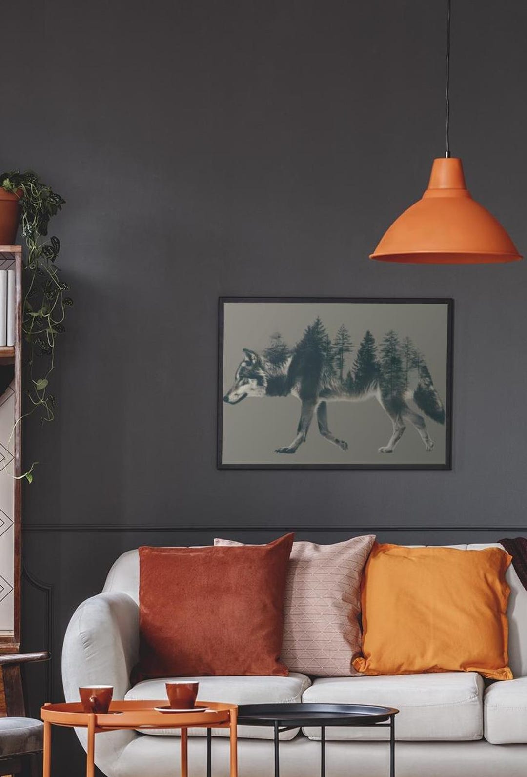 Mountain Wolf Poster - Wolf Poster - Wolf Decor -grey Wolf Decor - Grey ...