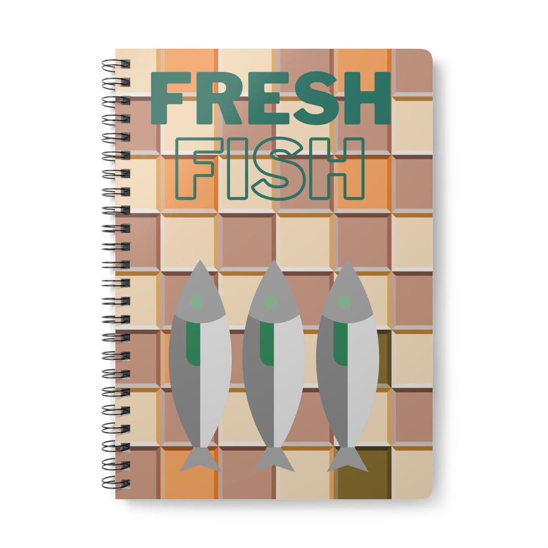 Fresh Fish Sardines Recipe Notebook: Kitchen Decor Accent - Softcover ...