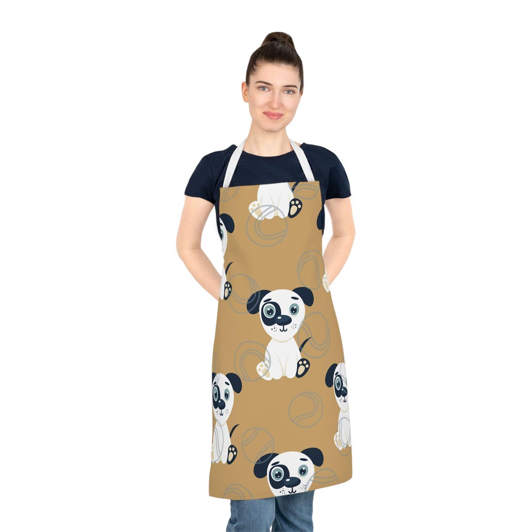 Cute Dog-themed Adult Apron, Pet Lover Gift, Fun Cooking Apron, Unique ...
