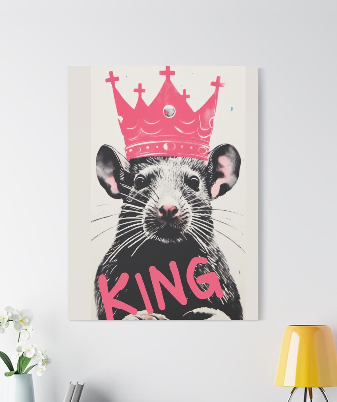Whimsical Rat King Wall Art, Fun Home Decor, Unique Gift for Animal ...