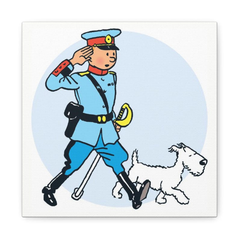 The Adventures With Tintin and Snowy the Dog Canvas Art, Guard of ...