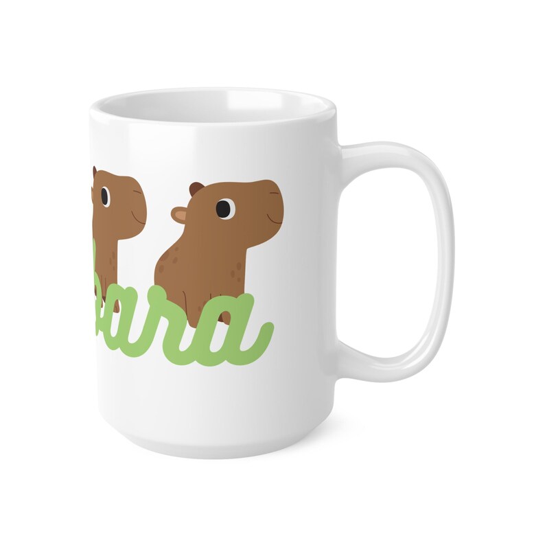Cute Capybara Coffee Mug - Animal Lover Gift - Etsy