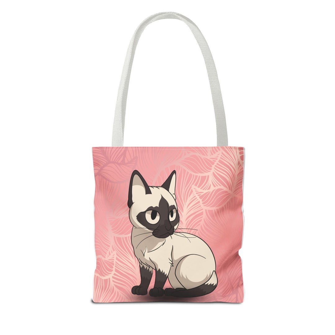 Rococo Coquette Siamese Kittens - 2 Sided Green and Pink - Tote Bag ...