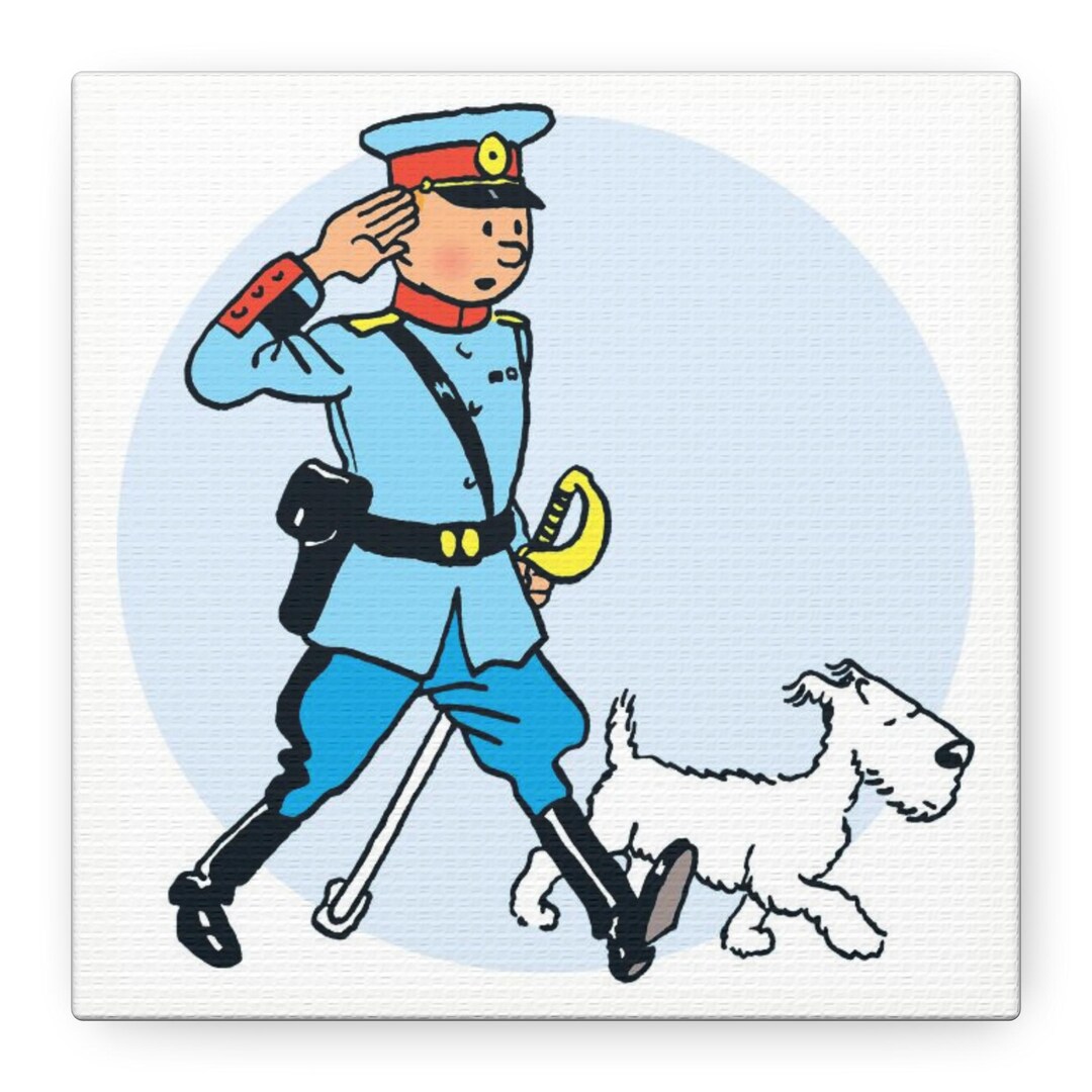 The Adventures With Tintin and Snowy the Dog Canvas Art, Guard of ...