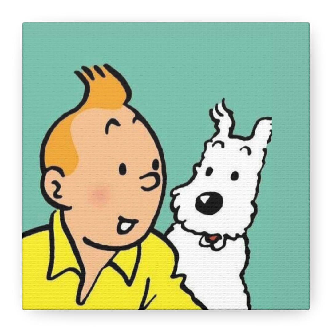 The Adventures of Tintin & Snowy a Dog Canvas Art, Mans Best Friend ...