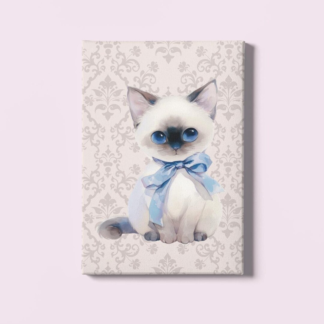 Siamese Kitten in Rococo Coquette Style - French Style of Marie ...