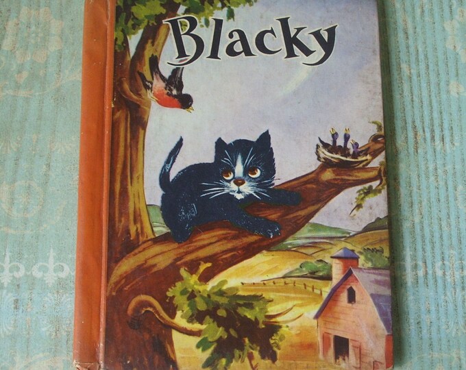 1939 Blacky the Cat Vintage Children's Book C. M. Bartrug - Etsy