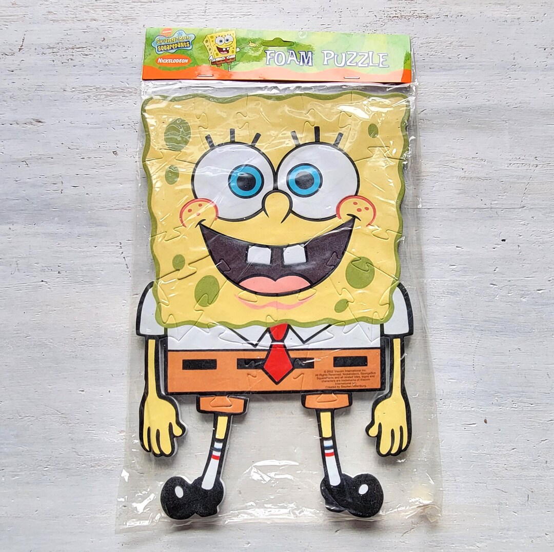 Vintage Spongebob Foam Puzzle 2002 New - Etsy