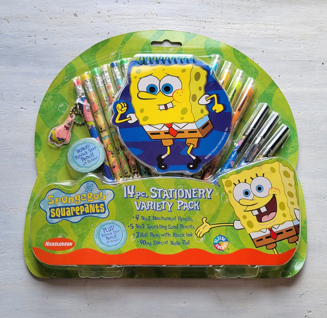 Vintage Spongebob 14pc Stationery Variety Pack New Sealed - Etsy