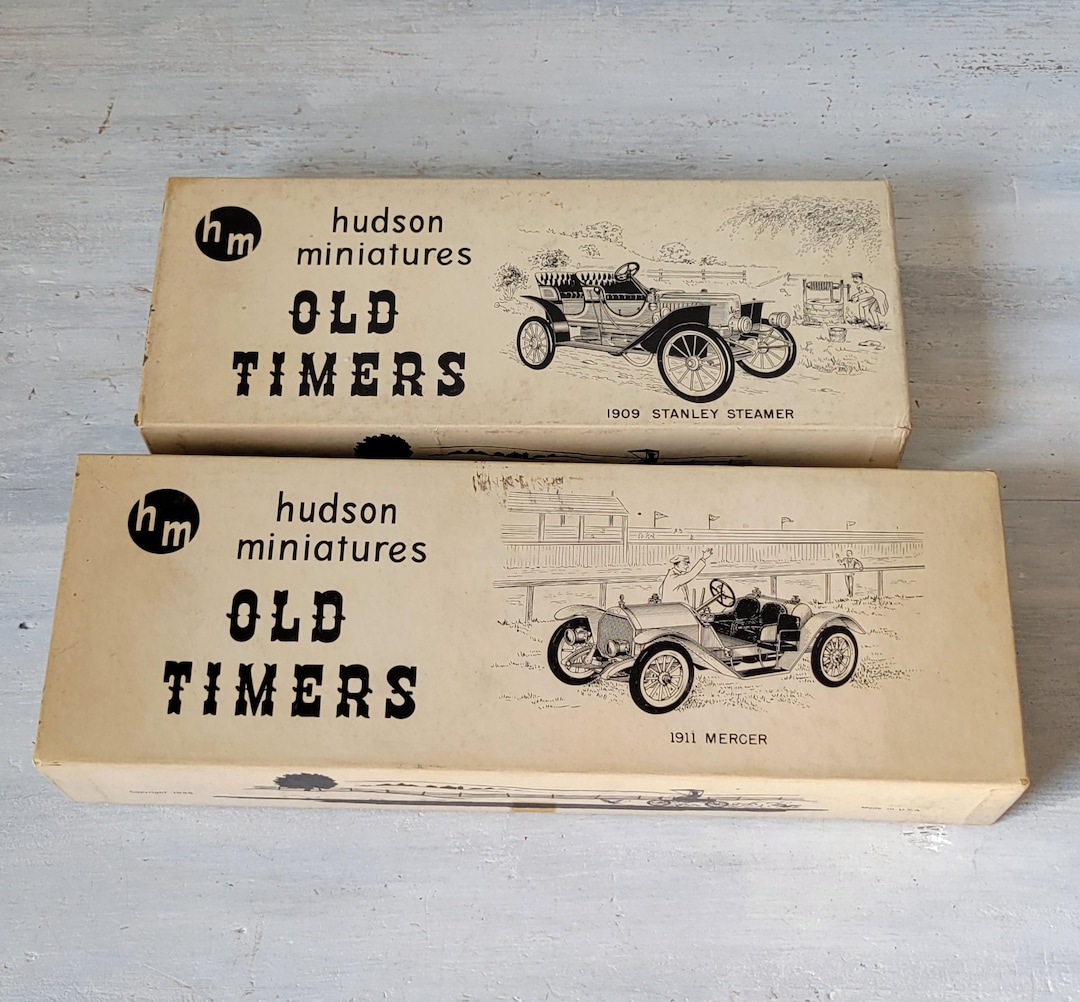 Vintage Old Timers Antique Hudson Miniatures Model Toy Open Touring Car ...