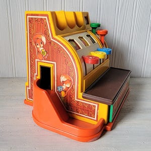 Vintage 1974 Cash Register W/ Coins Fisher Price Toy #924 VG+ - Etsy